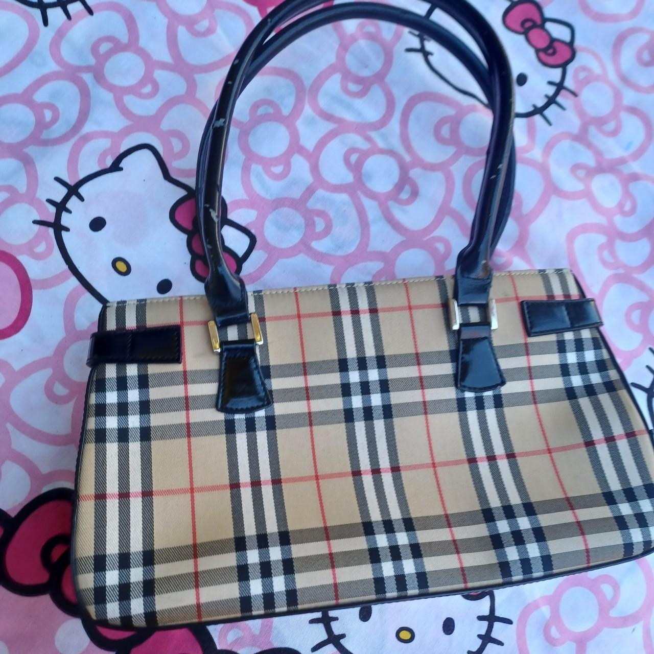 Vintage y2k clueless style plaid mini shoulder bag... - Depop