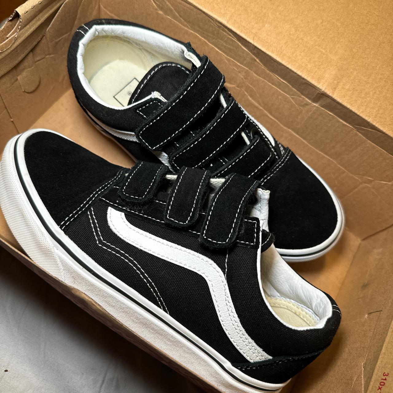 Vans Old Skool black with straps - Depop
