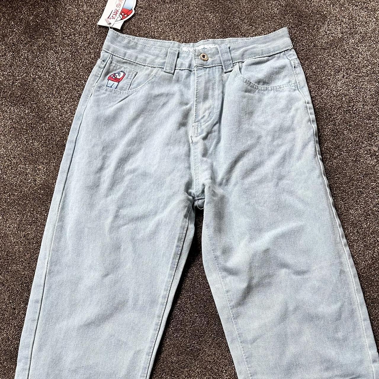 Light blue vintage Polar Skate Co denim jeans... | Depop