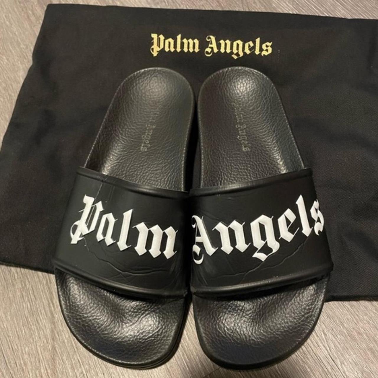 Palm angel slides Black - Depop