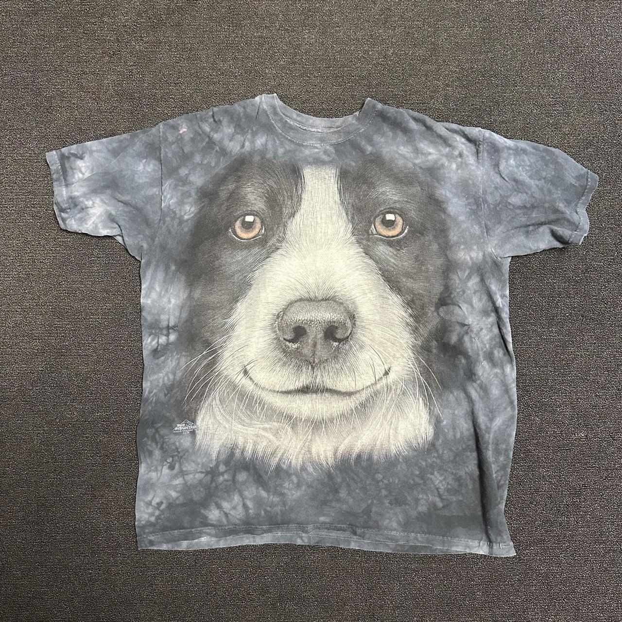 Grey and white tie dye dog t shirt #doglover - Depop