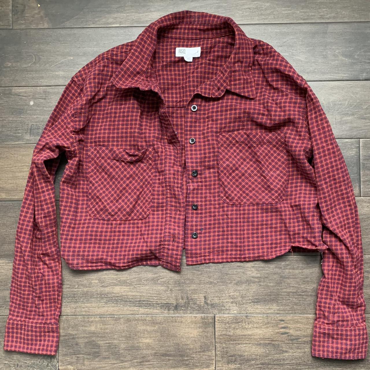 Women’s Crop Flannel - Depop