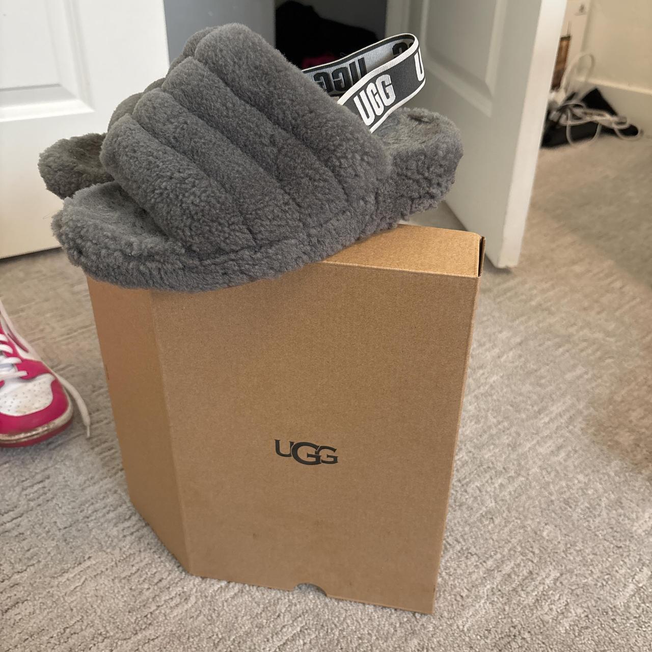 Grey UGG slippers #UGG #Slippers | Depop
