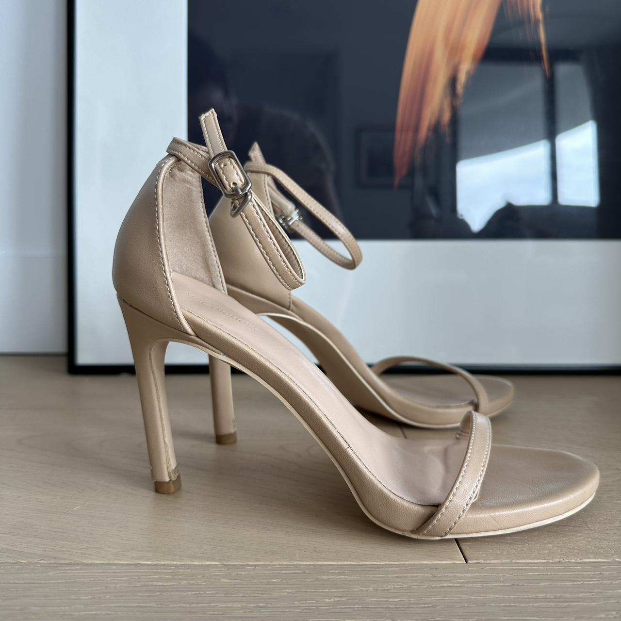 Stuart Weitzman replica nude stiletto heels with... | Depop