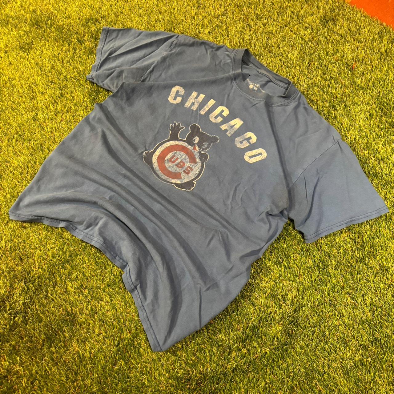 Vintage Chicago Cubs MLB Baseball faded graphic... | Depop
