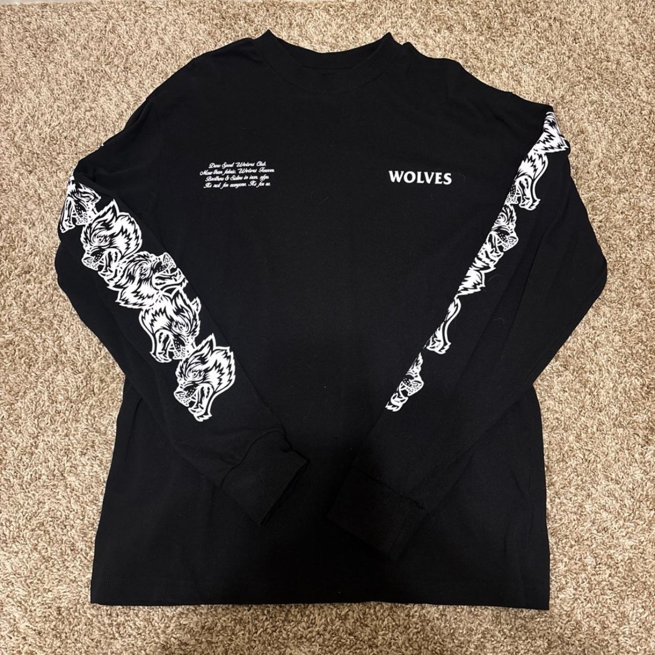 Black and white Dane Sanders Wolves long Size... | Depop