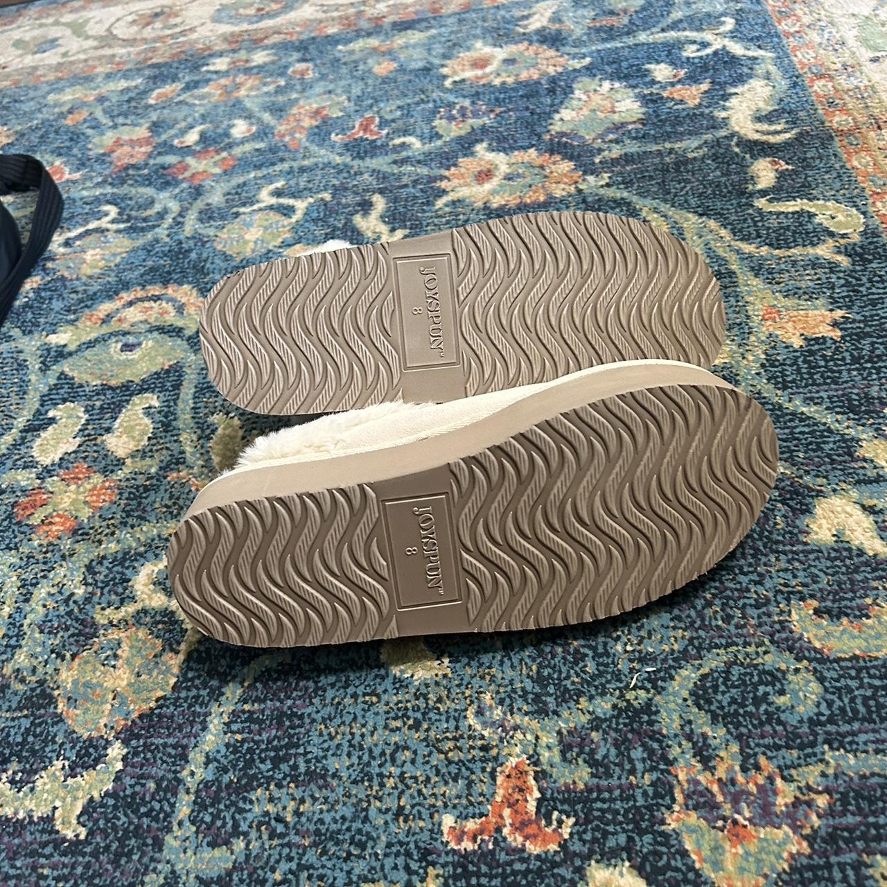 White fluffy low rise Ugg - Depop