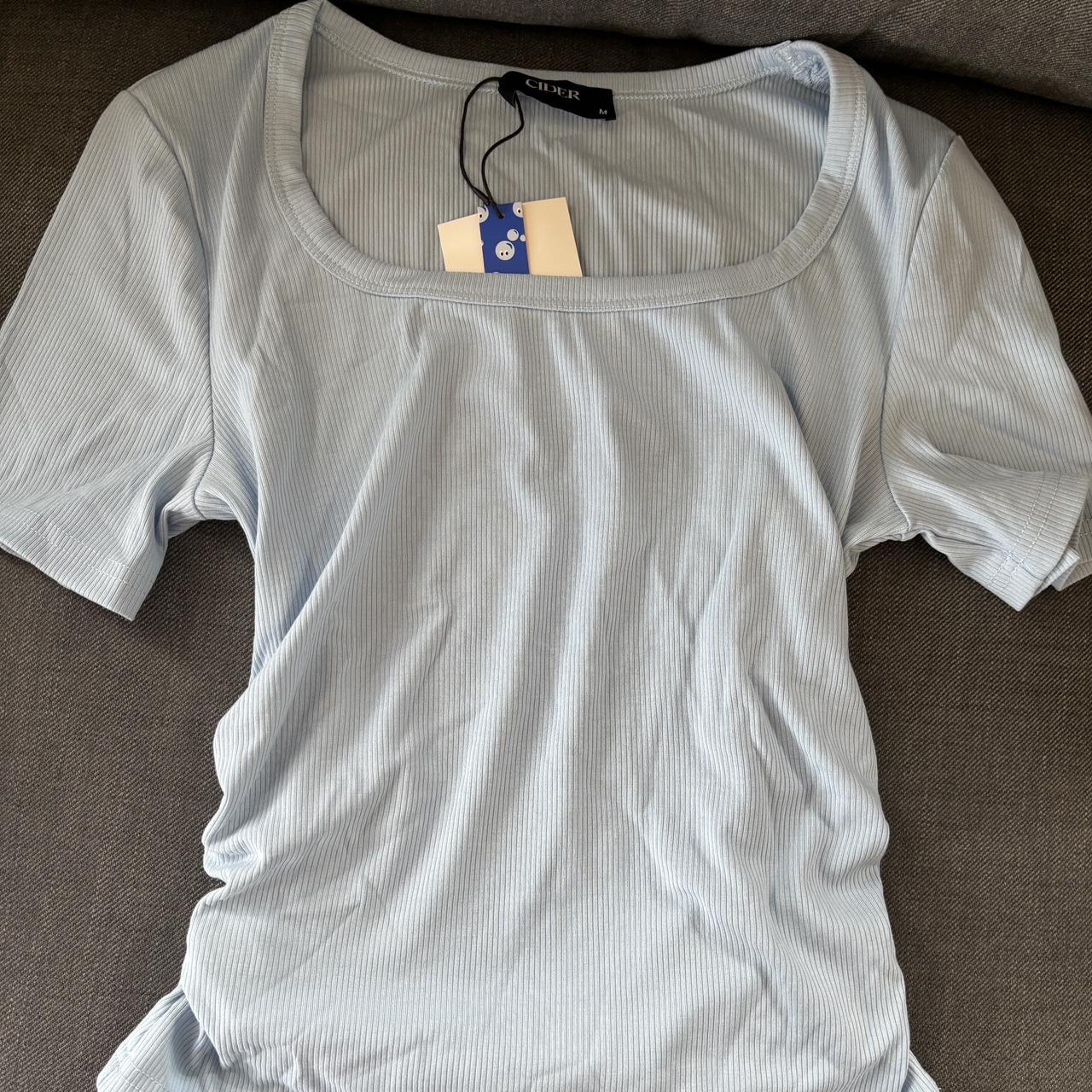 Baby Blue Top Never worn Brand new w Tags on #Cider... - Depop