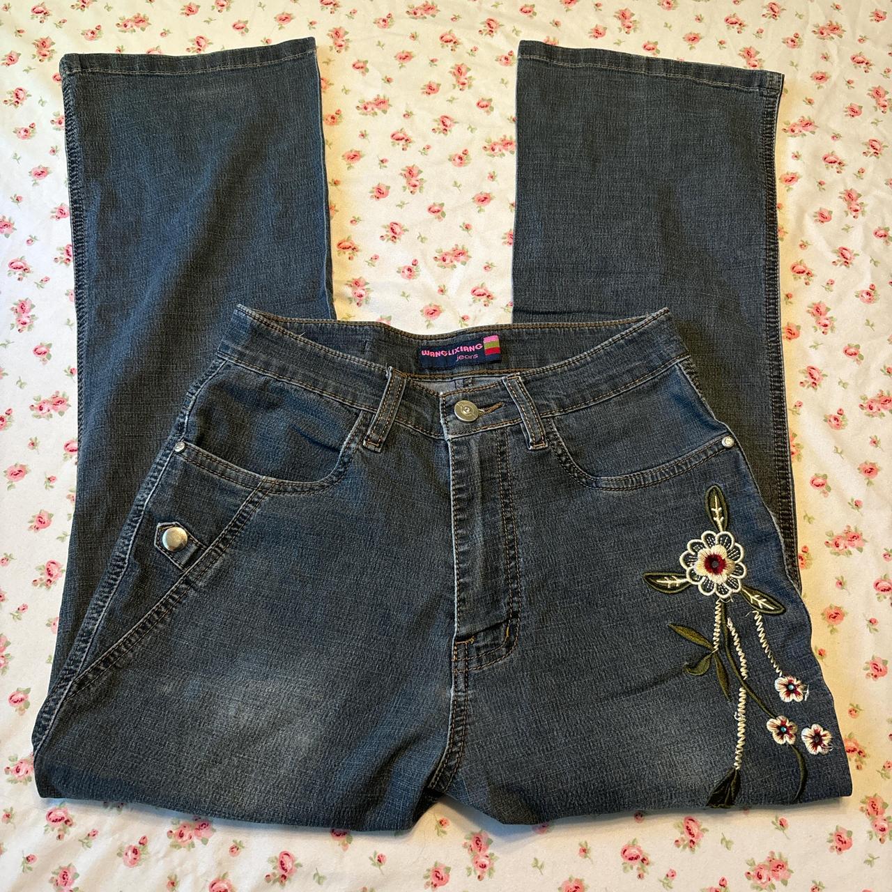 y2k rare wang lixiang japanese fashion brand jeans... | Depop