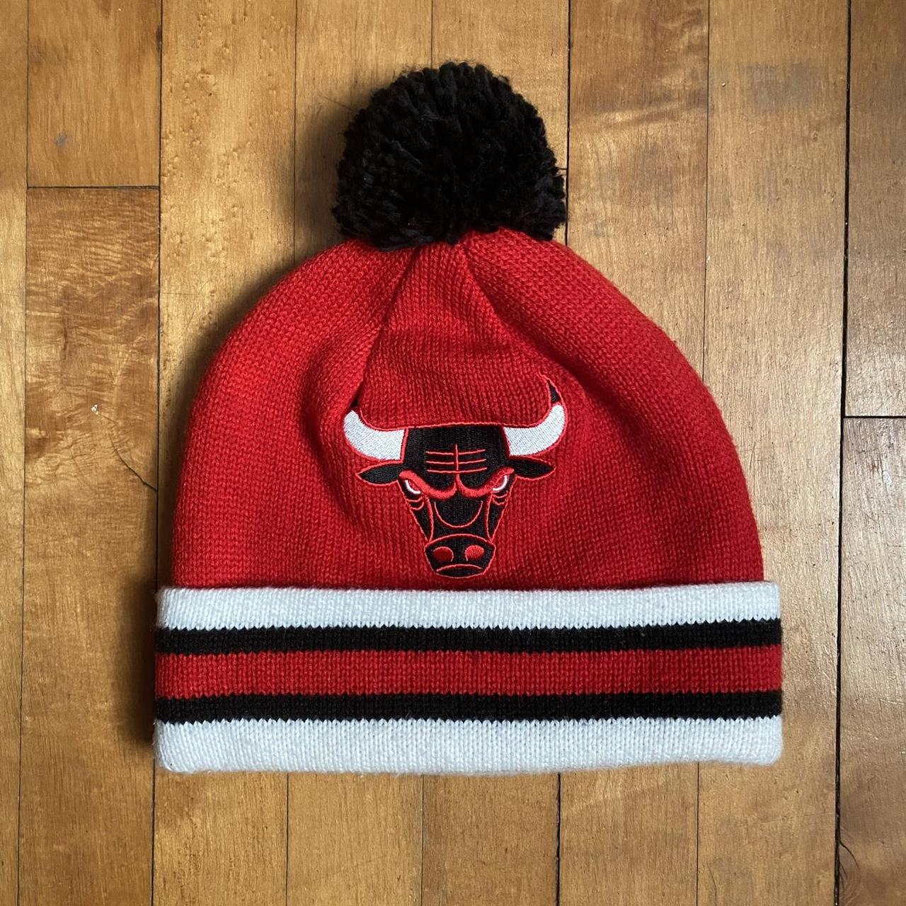 Mitchell & Ness Chicago Bulls Beanie - One Size Fits... - Depop
