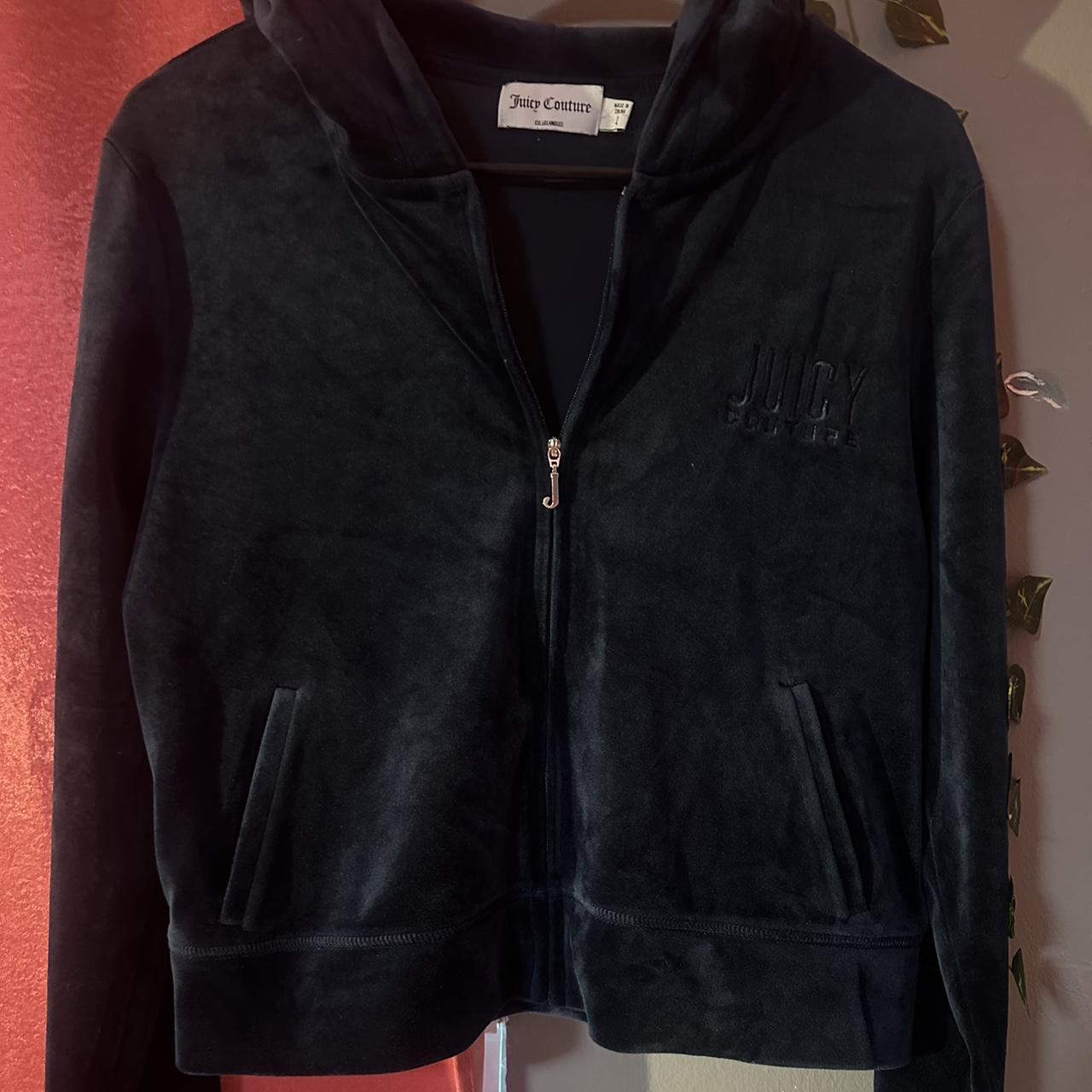 Woman’s Juicy Couture Velour zip up hoodie - Depop