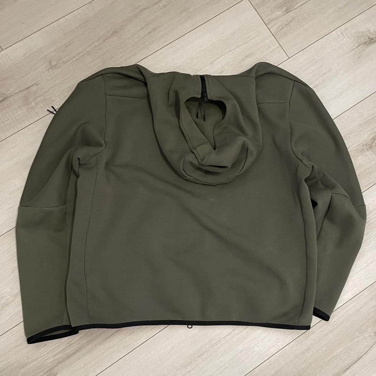 Military green Nike tech fleece hoodie Tagged XL... | Depop