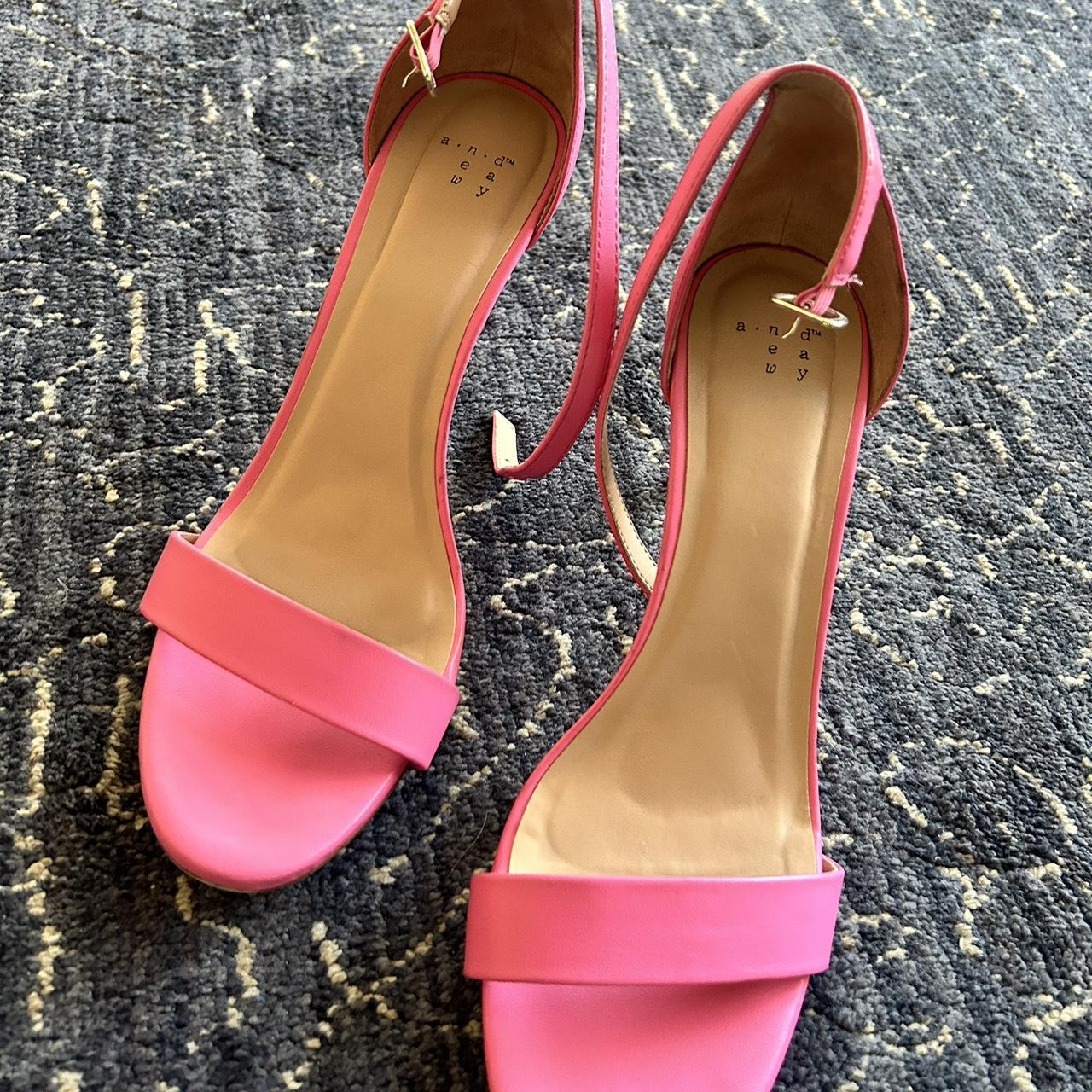 Pink target brand heels, size 11 - Depop