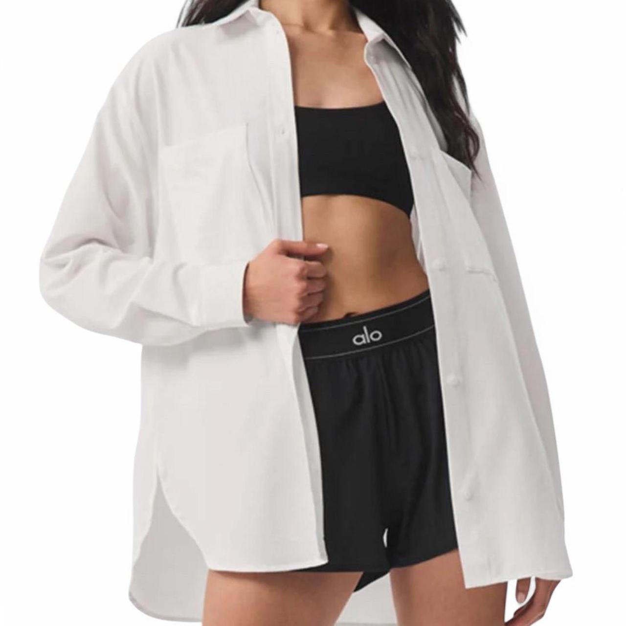 Alo Yoga Dreamscape Button Down Long Sleeve... | Depop