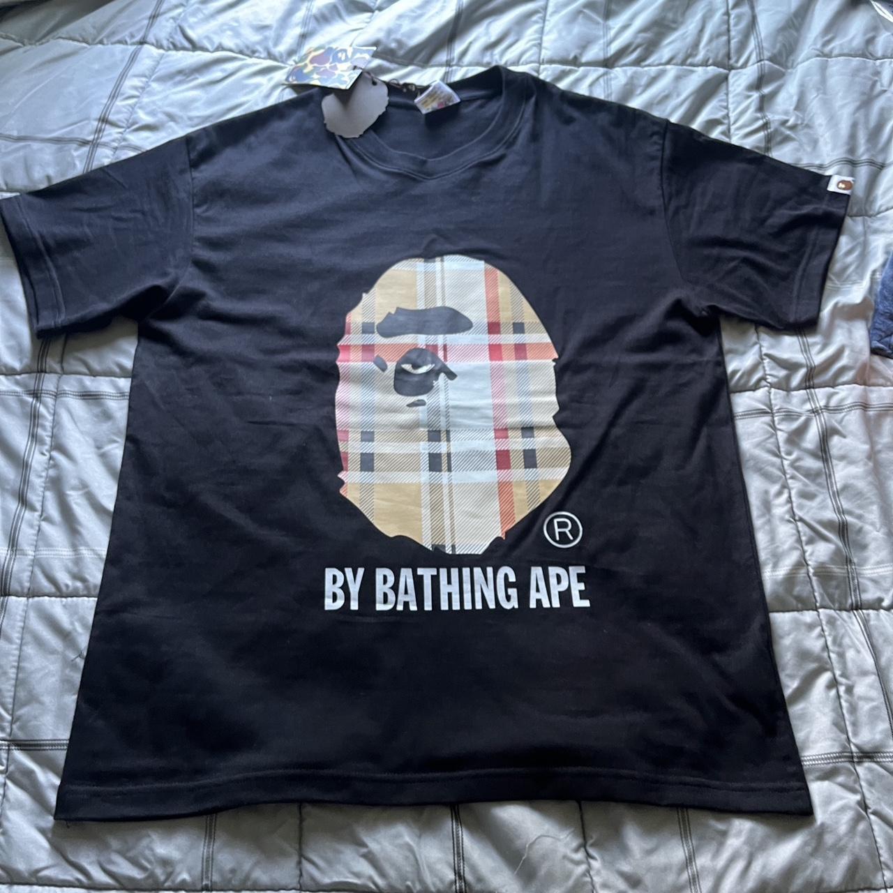 BAPE X Burberry shirt size L - Depop