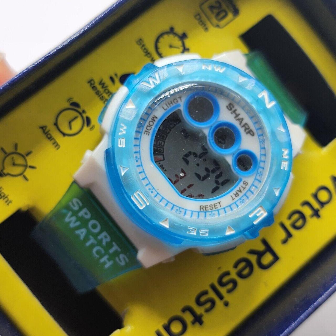 New SHARP brand kids water resistant watch Blue... - Depop