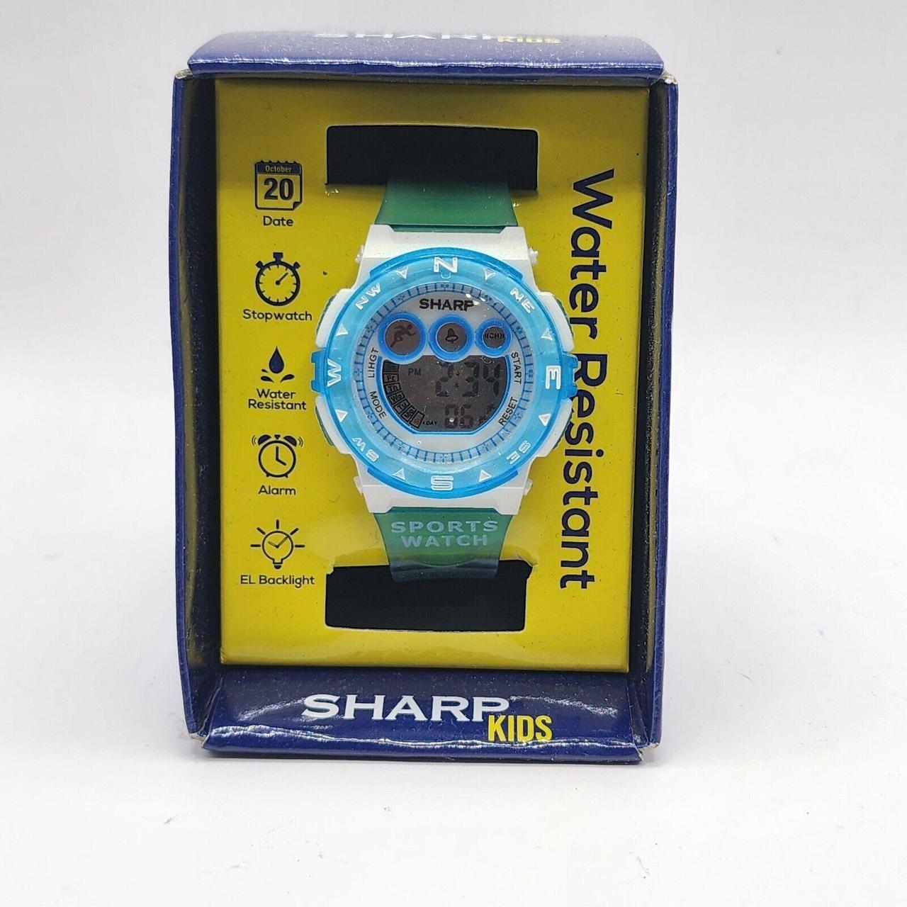 New SHARP brand kids water resistant watch Blue... - Depop