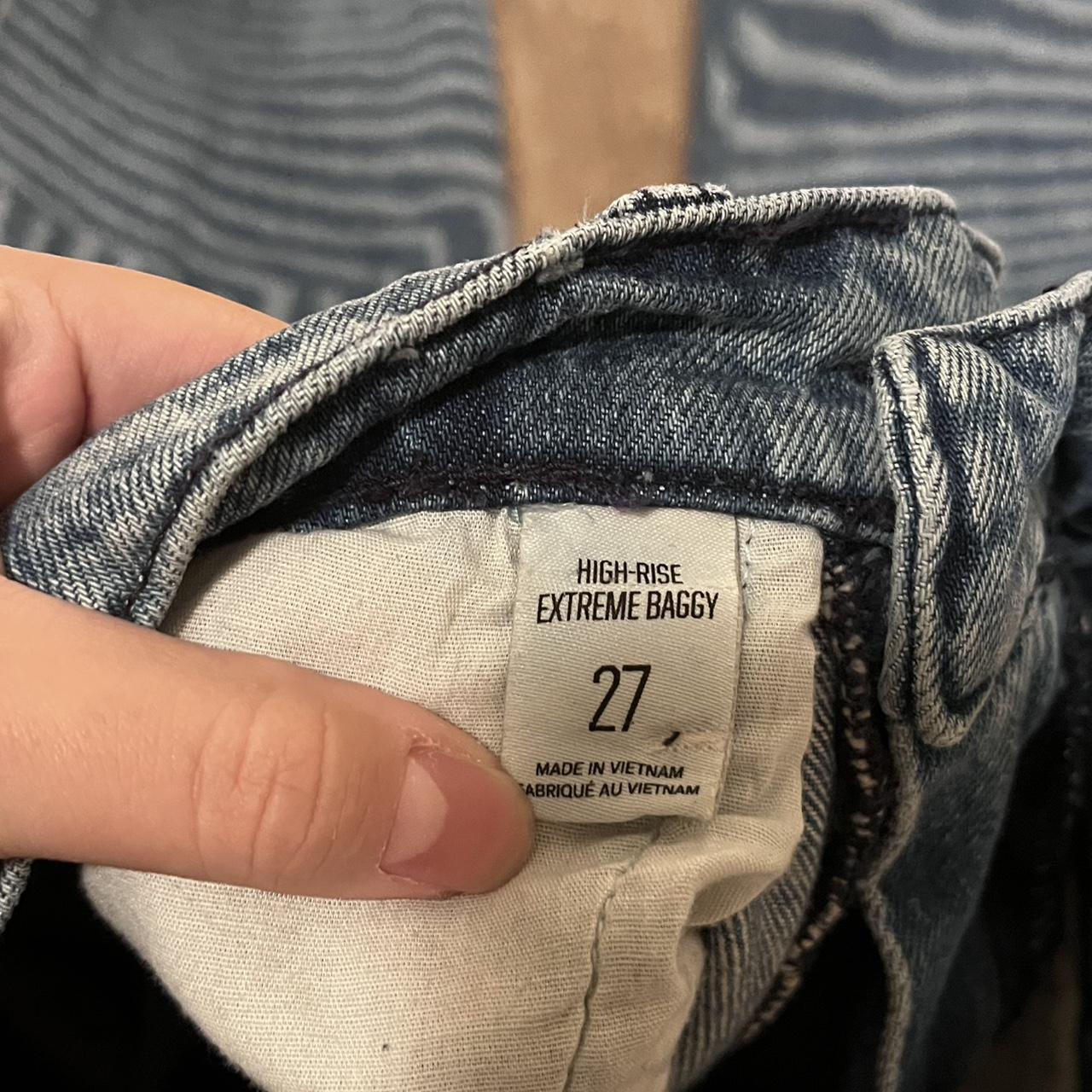 super cool illusion wavy jeans! ultra high waisted... - Depop