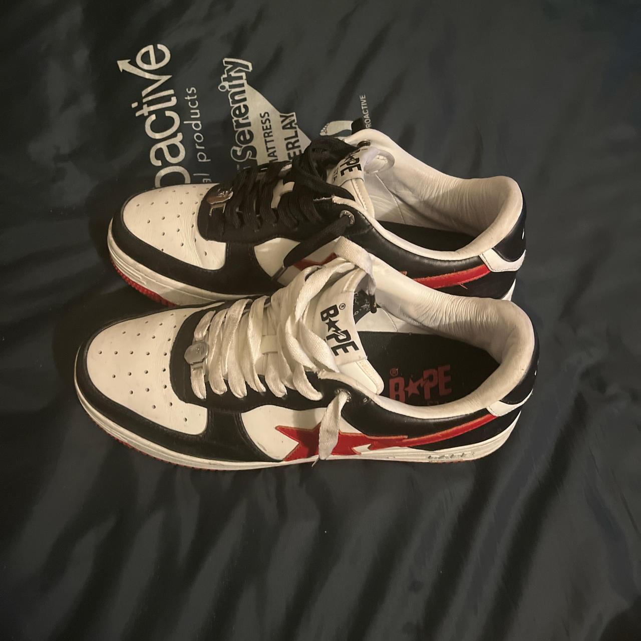 Bape sta Size 9 Extra laces Worn - Depop