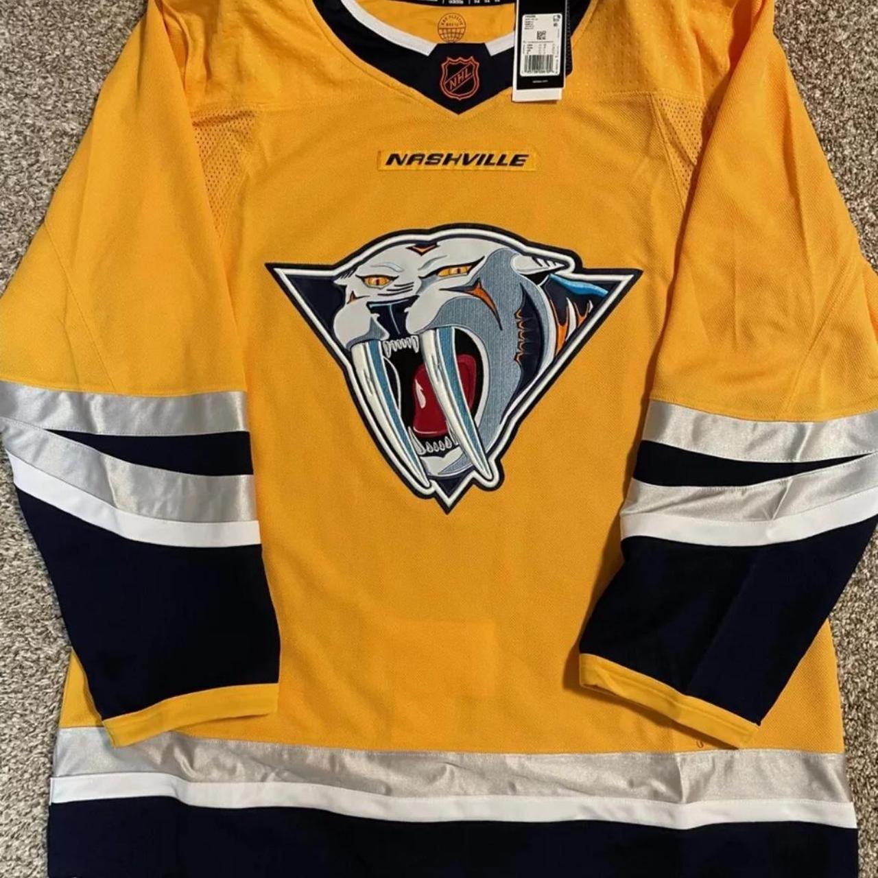 Authentic Adidas Nashville Predators retro reserve... | Depop
