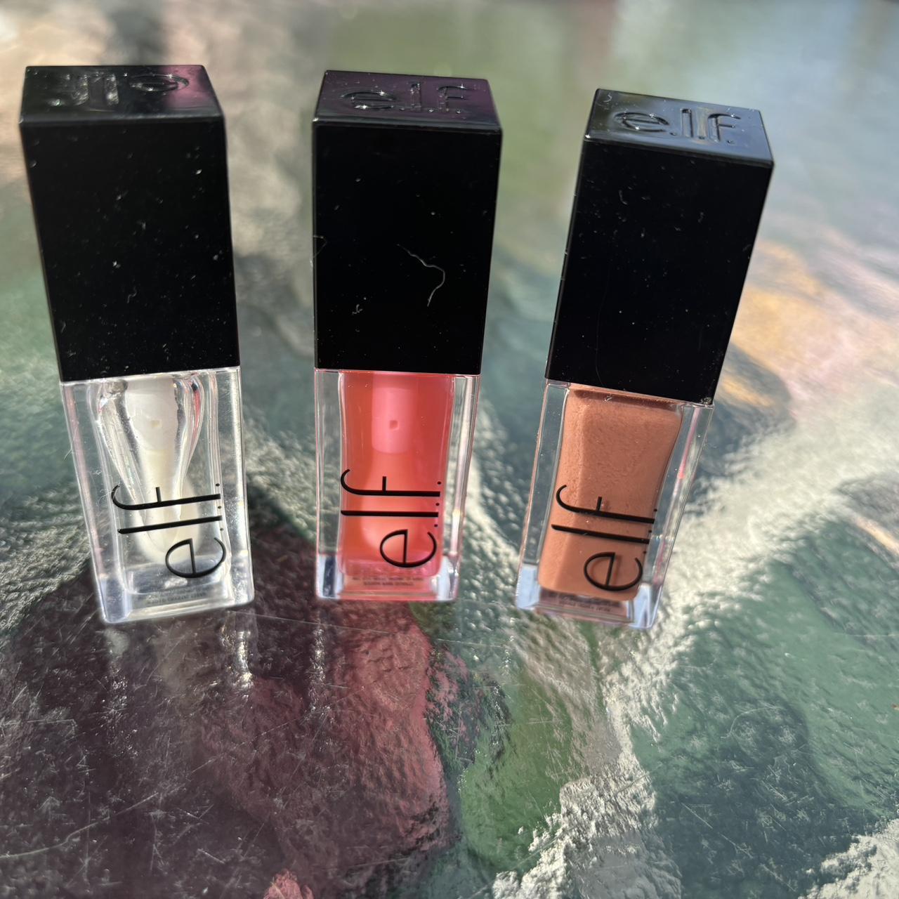 Elf Lipgloss Trio Shades: Crystal Clear Pink... - Depop