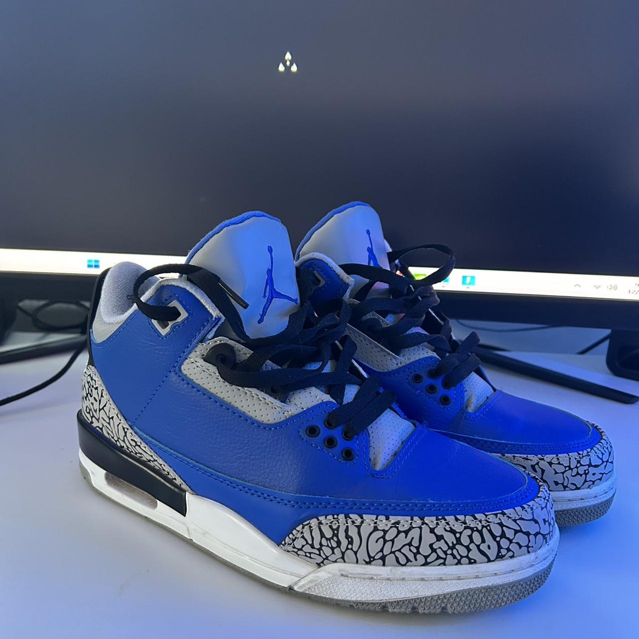royal blue jordan 3 - Depop
