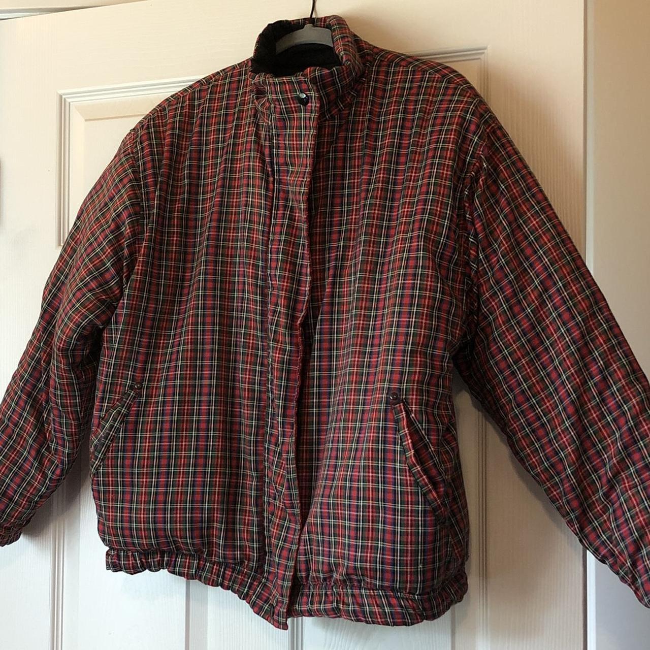 Brandy Melville Women's Black and Red Jacket | Depop