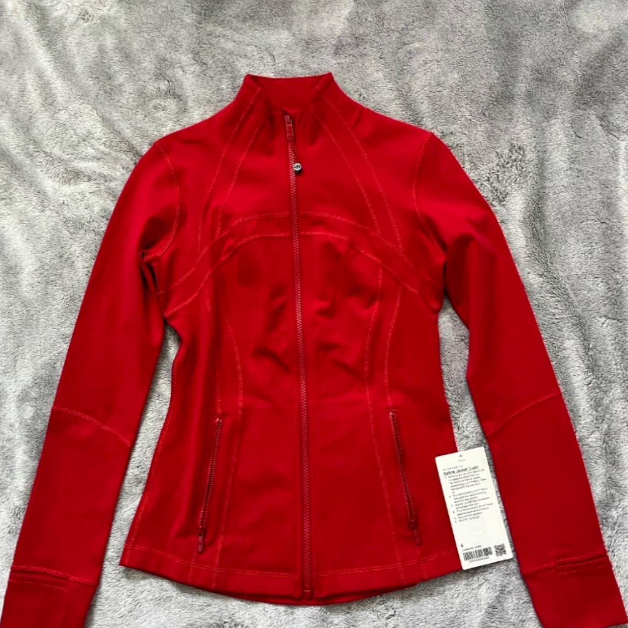 NWT Lululemon Define Jacket luon Dark Red Size:... - Depop
