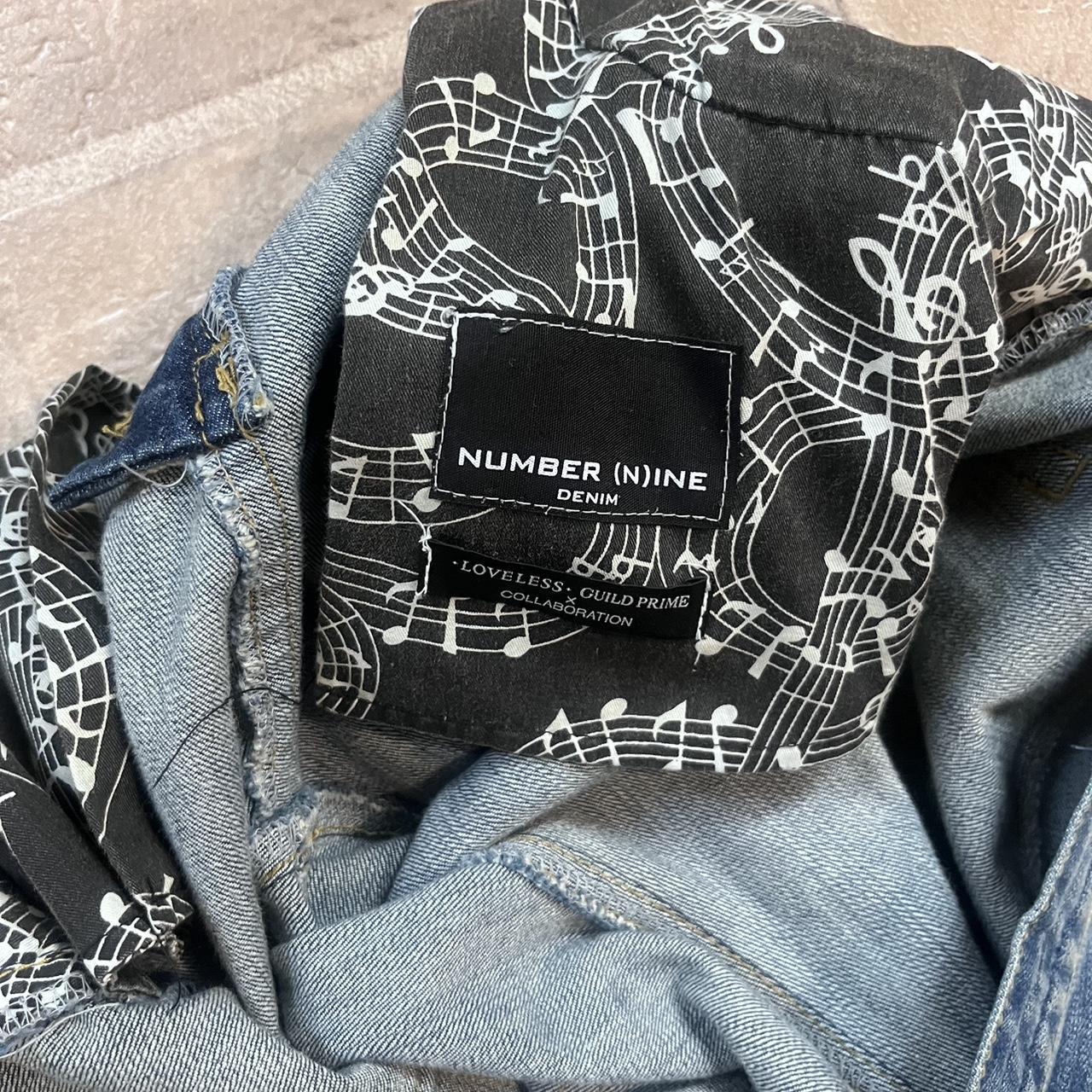 Number (N)ine blue and black denim number nine X... - Depop