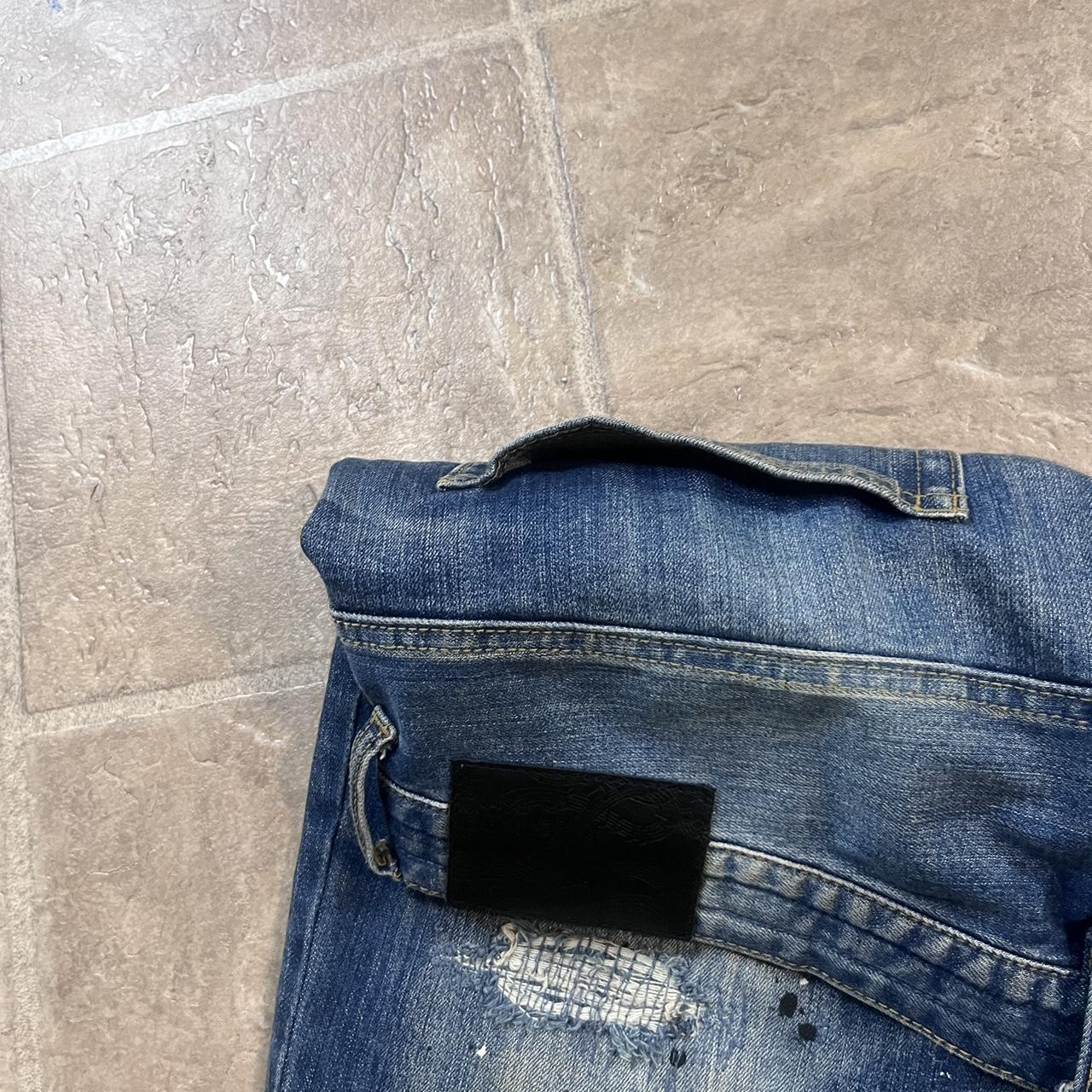 Number (N)ine blue and black denim number nine X... - Depop