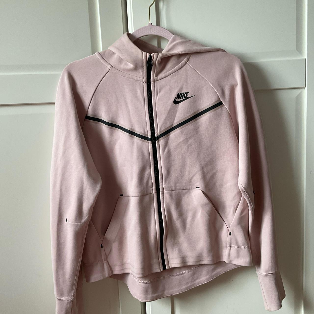 Kids pink Nike tech fleece Kids size XL, would fit... - Depop