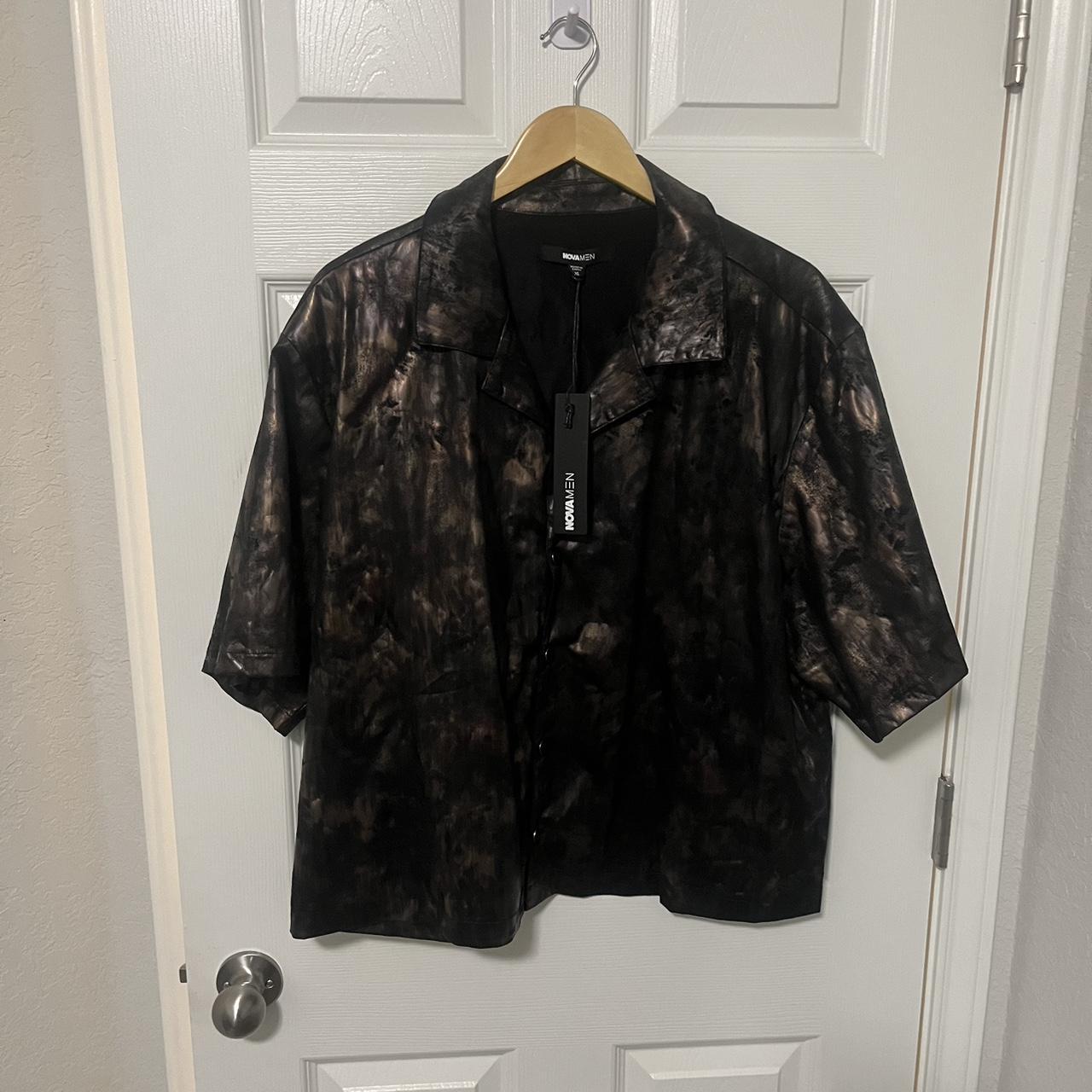 Brown and black box cut XL oversized fashion nova... | Depop