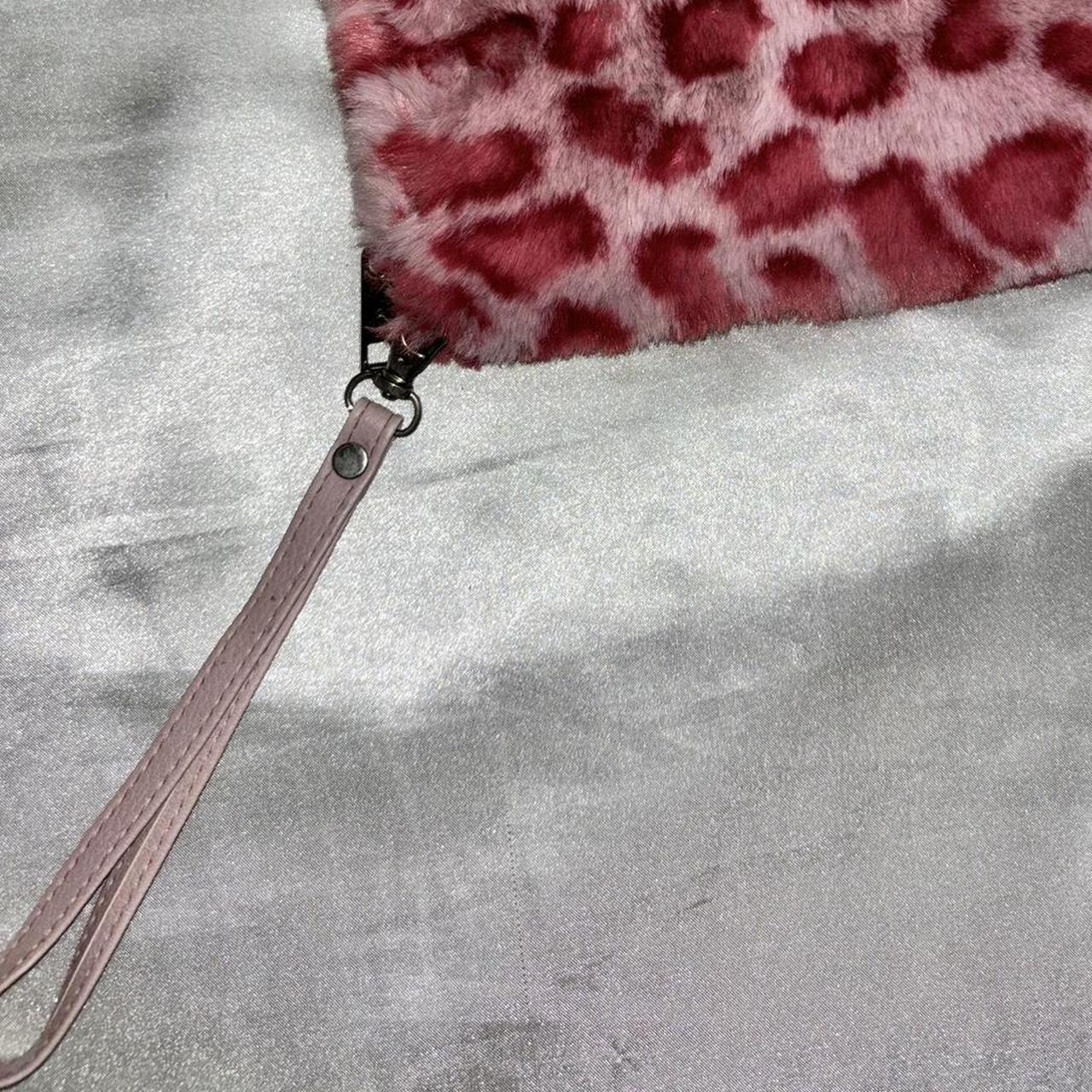 Pink Leopard Print Fuzzy Fluffy Wallet #pink... - Depop