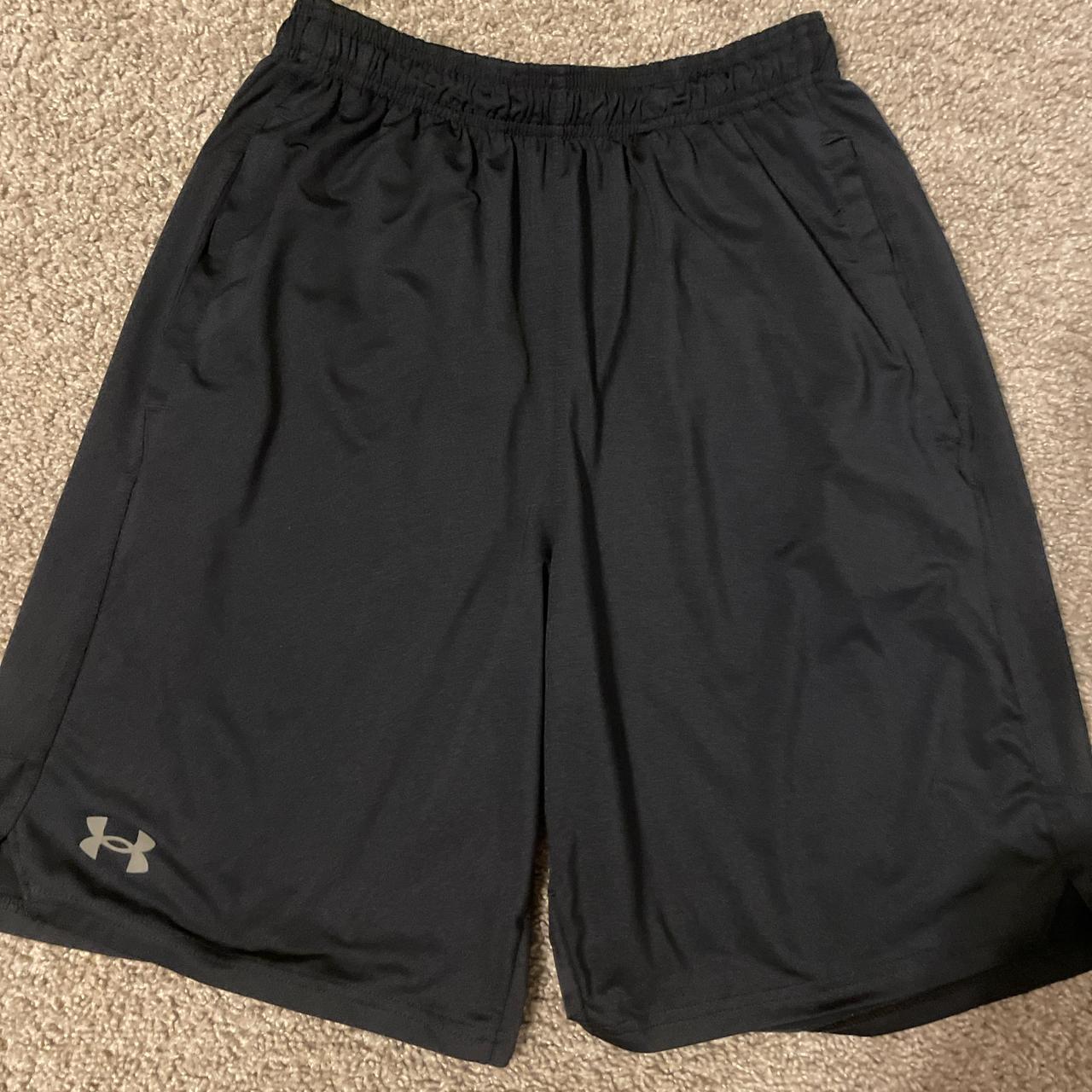 Medium under armor shorts, black. - Depop