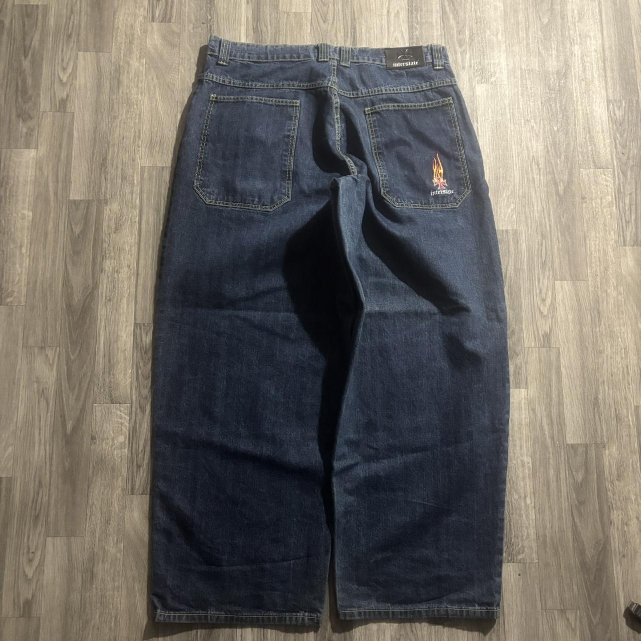 Interstate flaming cross rare jeans Basically brand... | Depop