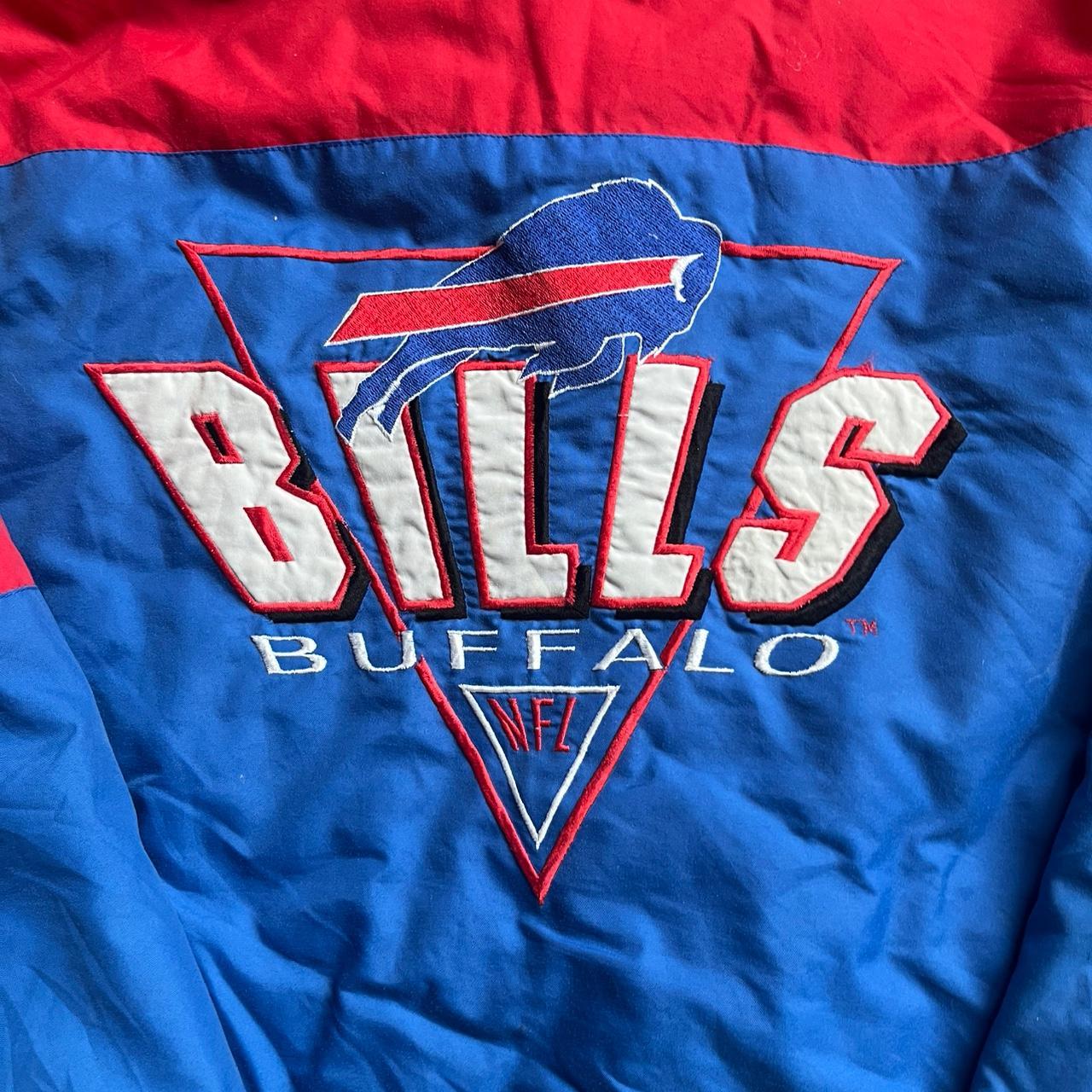 Buffalo Bills 90s Vintage NFL Logo 7 Jacket Size... | Depop