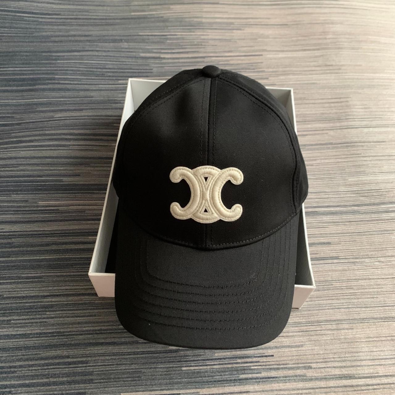Celine Baseball Caps Black baseball cap, in good... - Depop