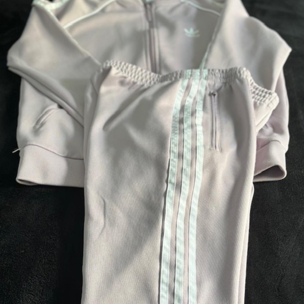 Women's Adidas Sweat Suit. Color: Lavender. Size: Small - Depop