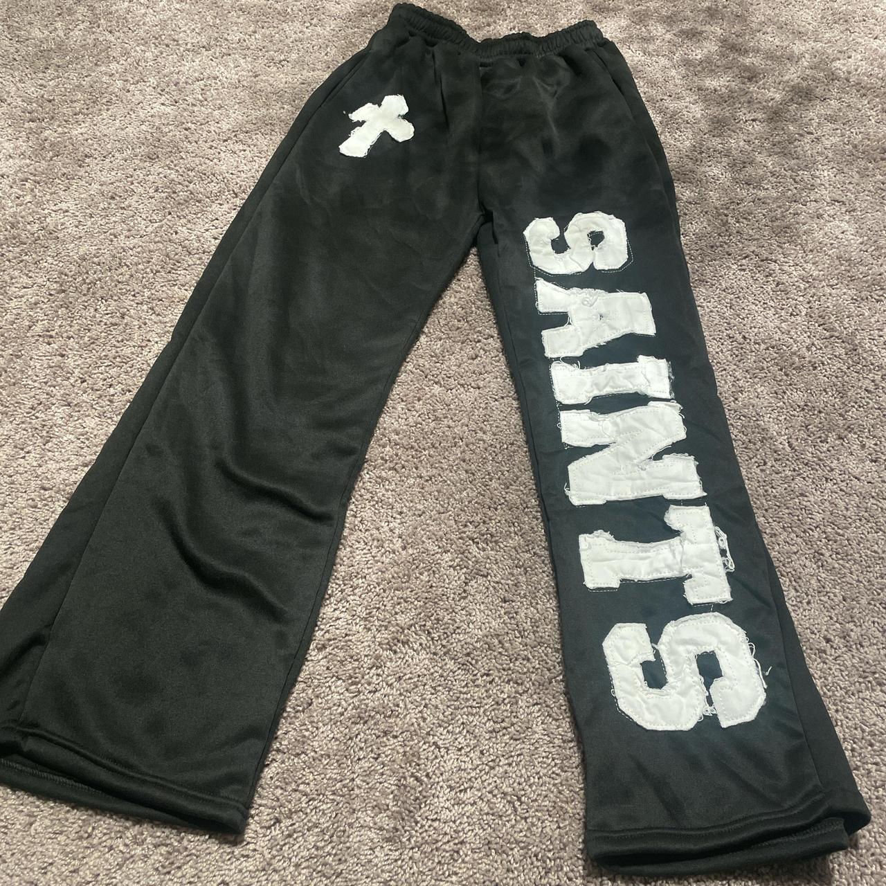 Saints SweatPants Baggy Fit - Depop