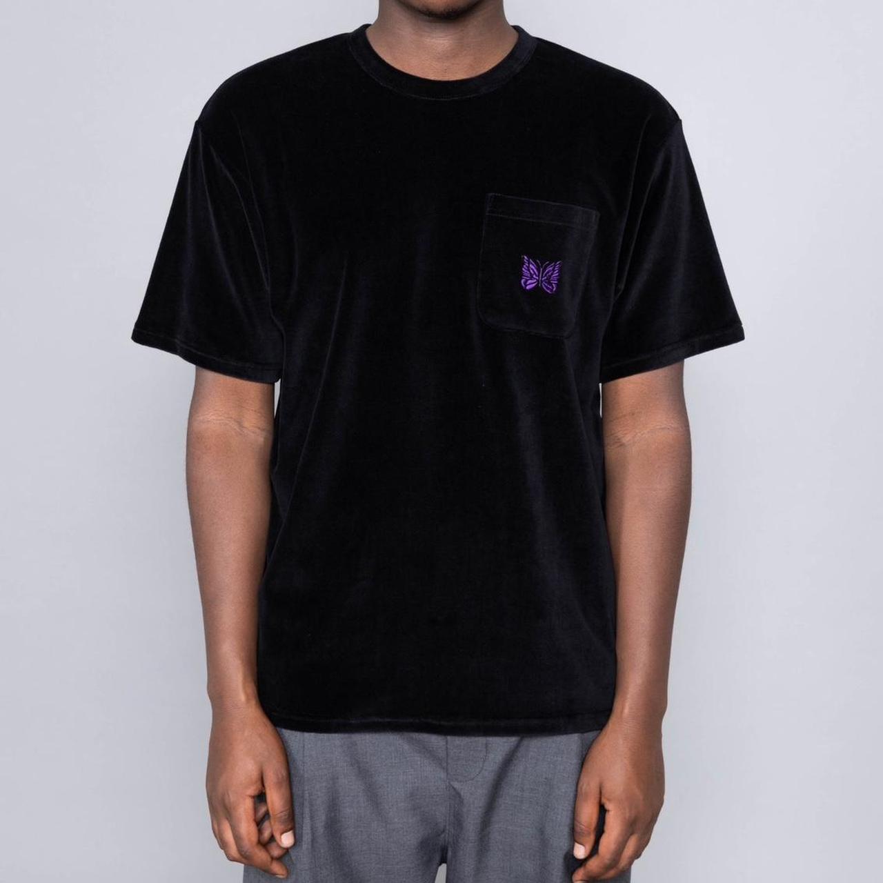 Needles velour tee - Depop