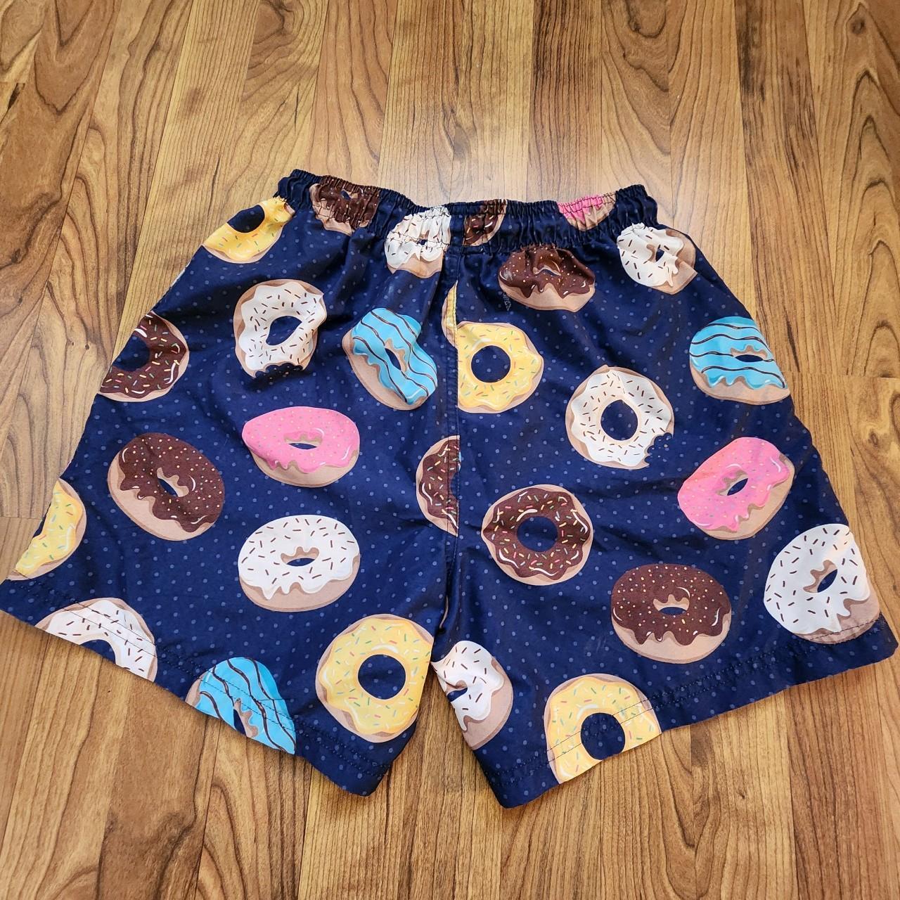 Mens Broken Threads Donut Swim Trunks Size: M, 6"... | Depop