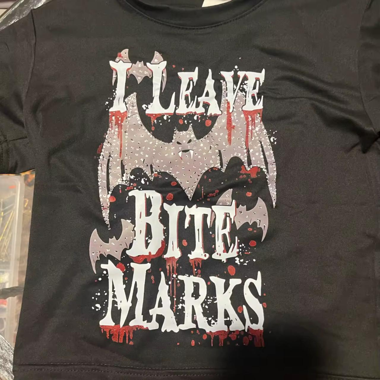 Emo I leave bite marks tee shirt Size small - Depop