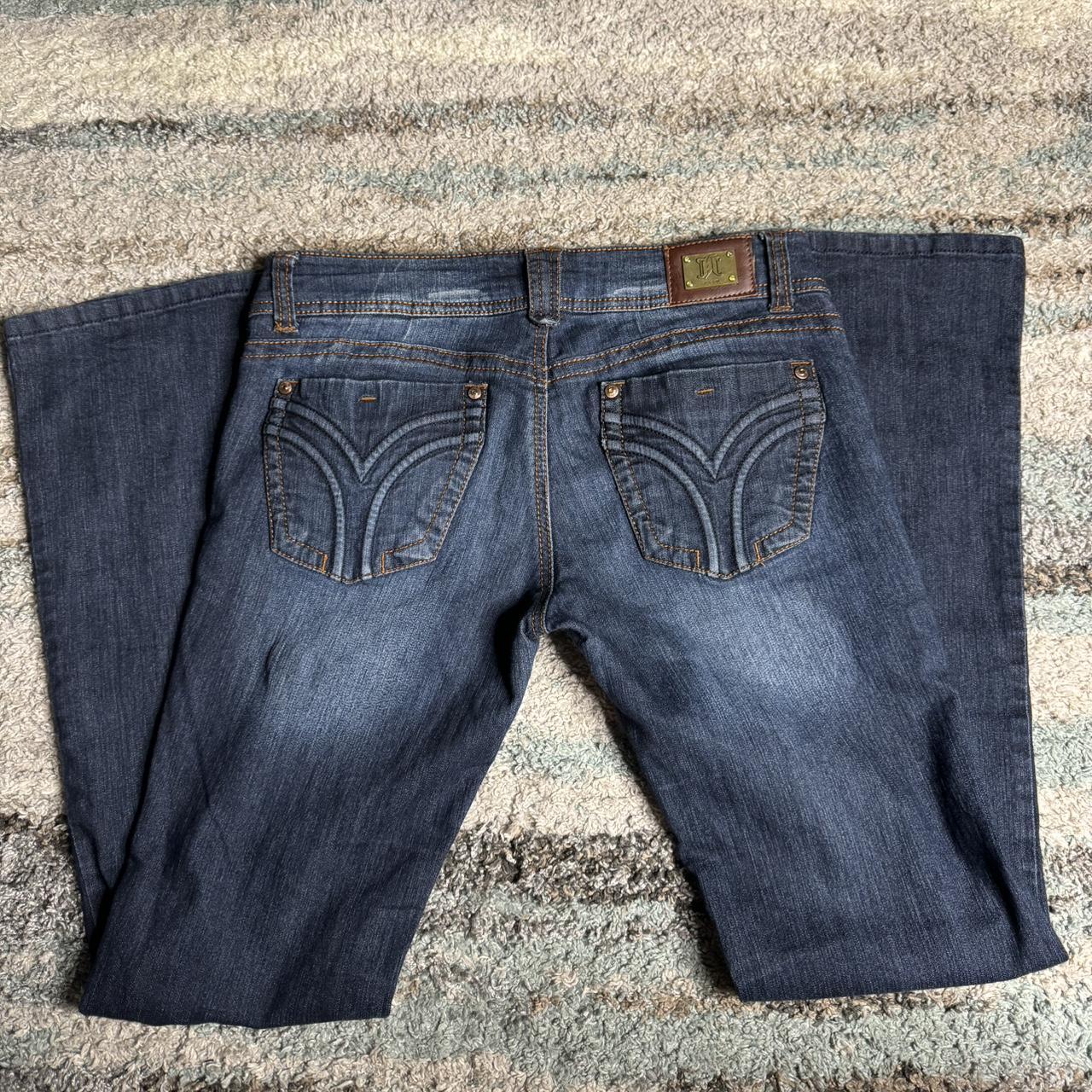 Jolt dark blue boot jeans size woman’s 9 - no flaws... - Depop