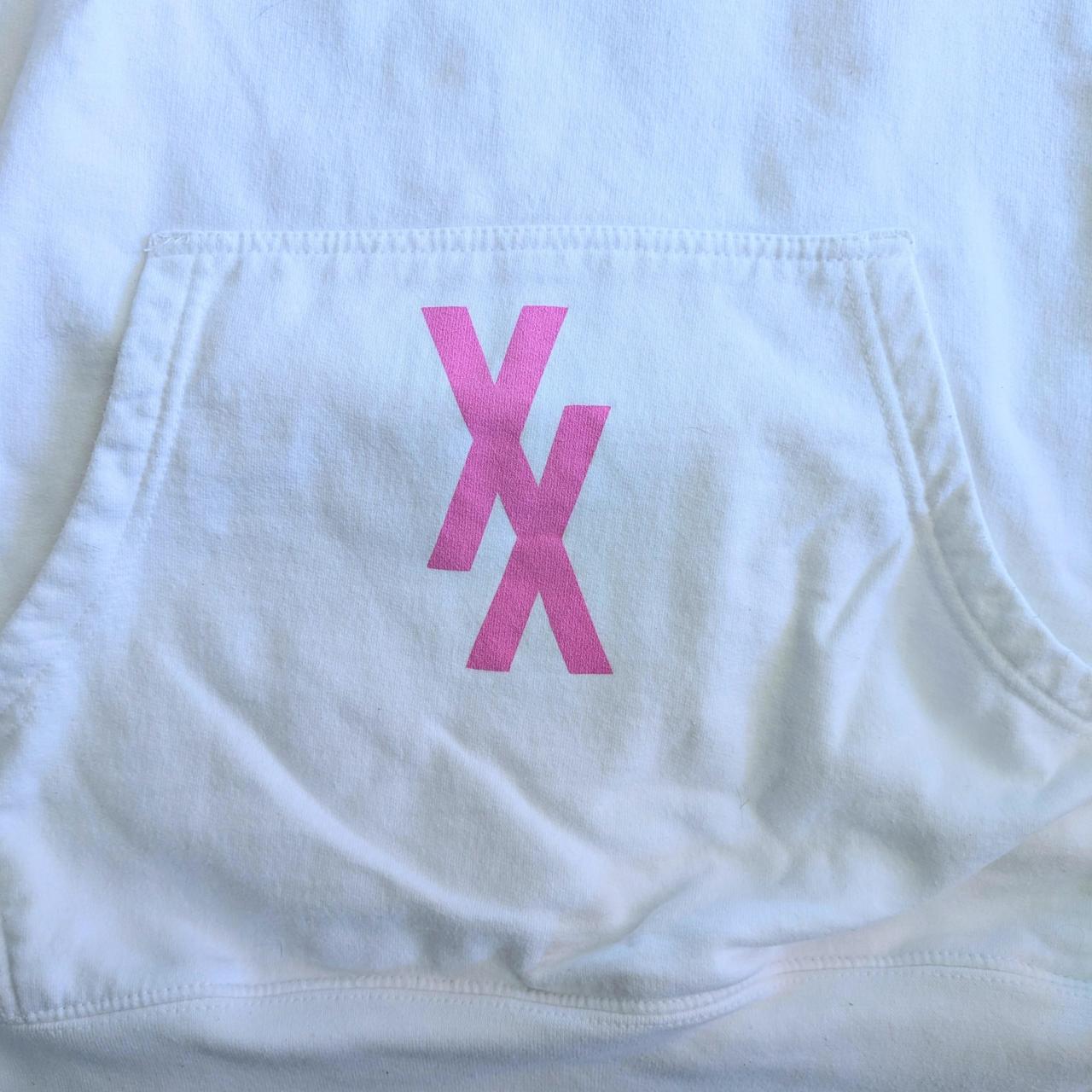 Machine Gun Kelly White Hoodie With Pink Accents,... | Depop