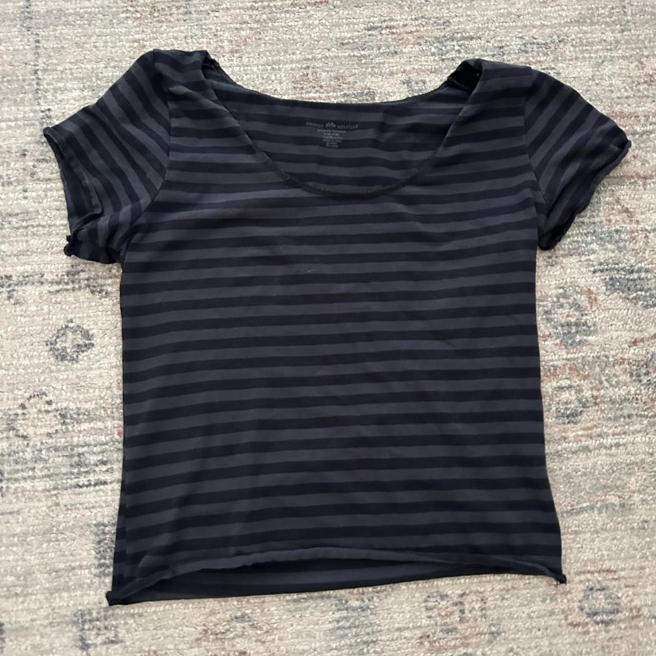 navy striped brandy crop top #brandy #summer | Depop