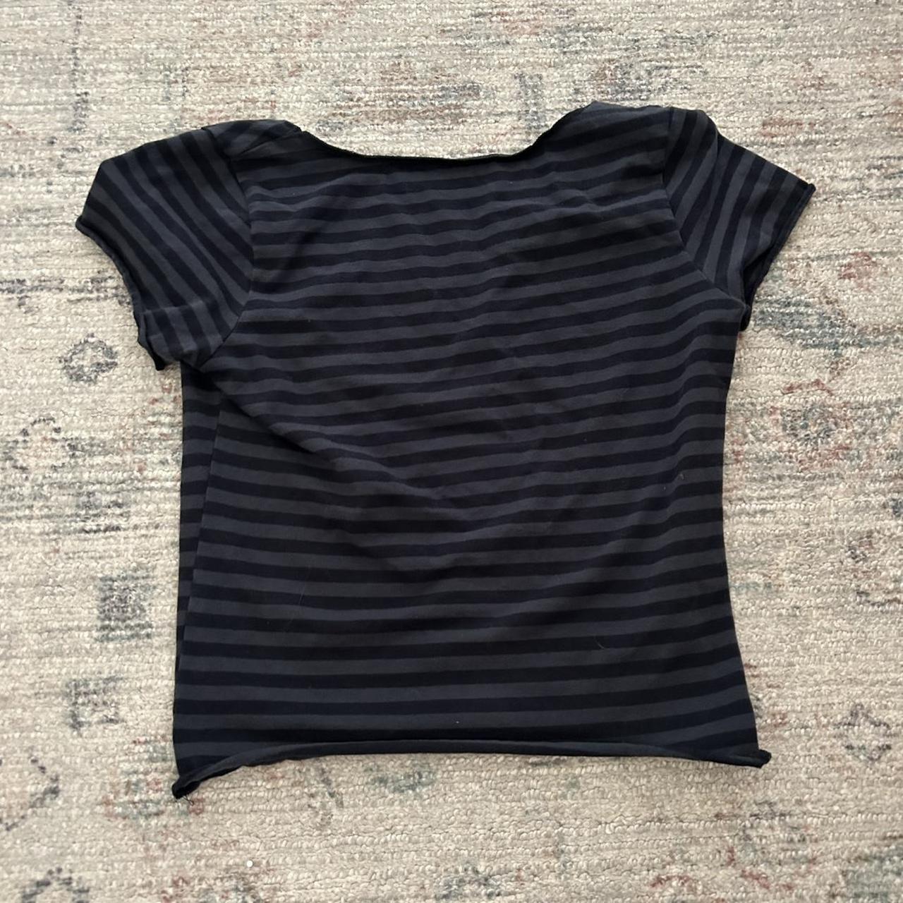navy striped brandy crop top #brandy #summer | Depop