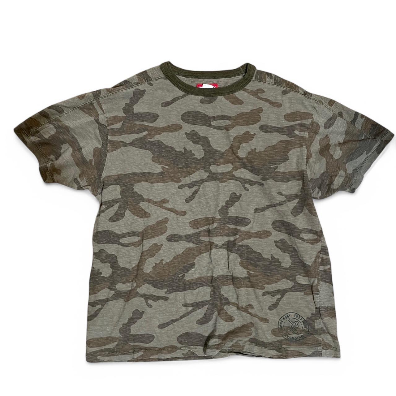 vintage streetwear camo tee with boxy fit #boxy... | Depop