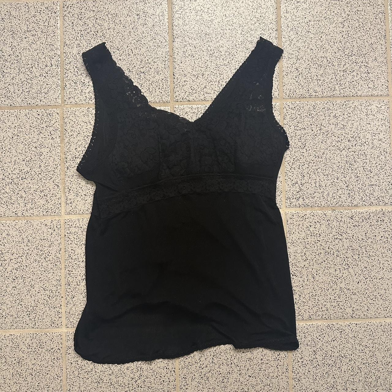 Black lace tank top bust 37+ | Depop