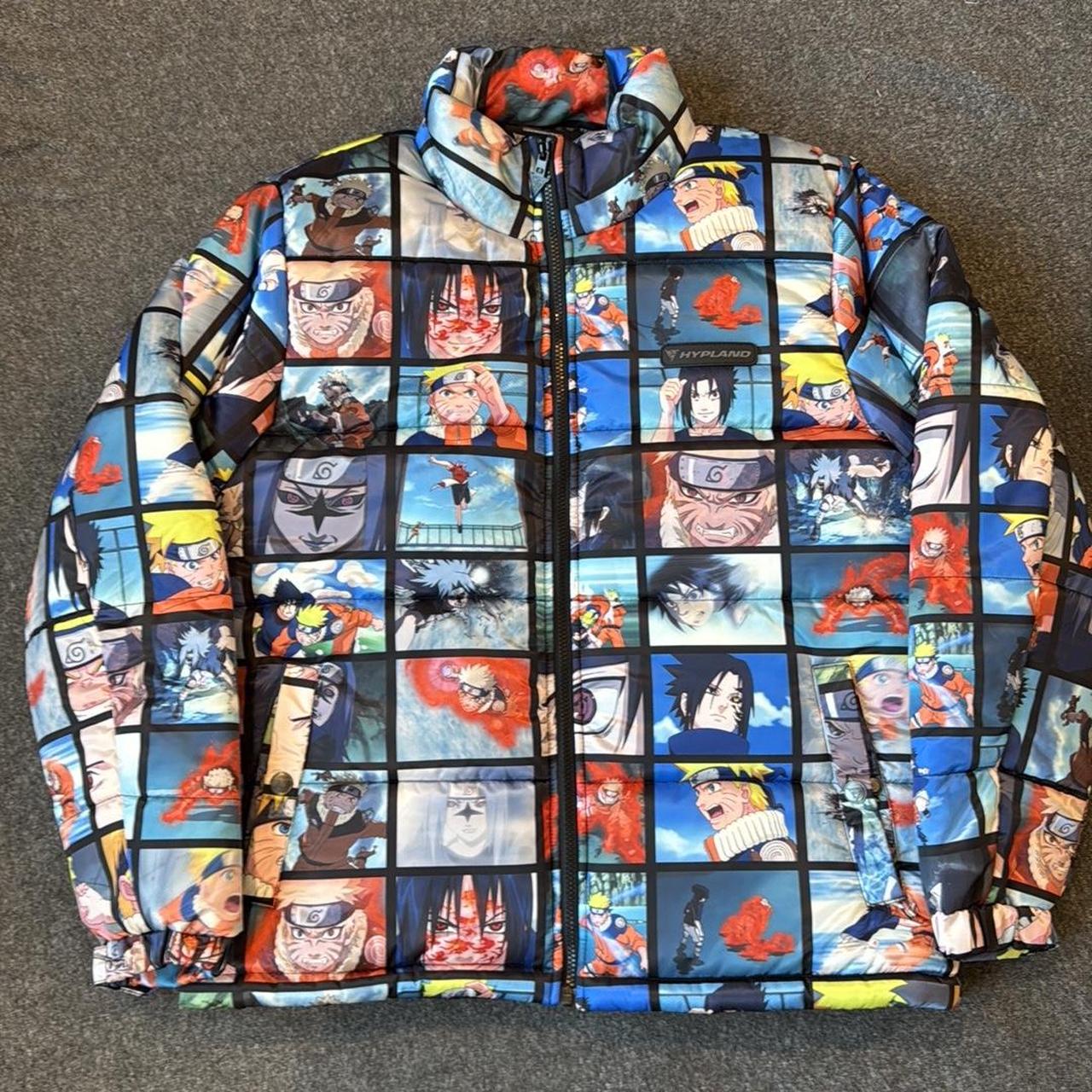 Naruto ANIME HYPELAND DEADSTOCK PUFFER JACKET... | Depop