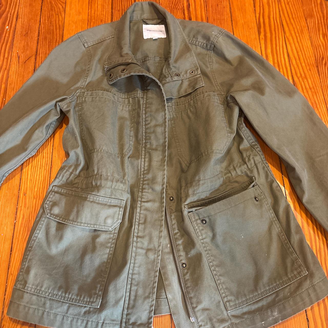 Madewell green heavy utility army jacket. Worn... | Depop